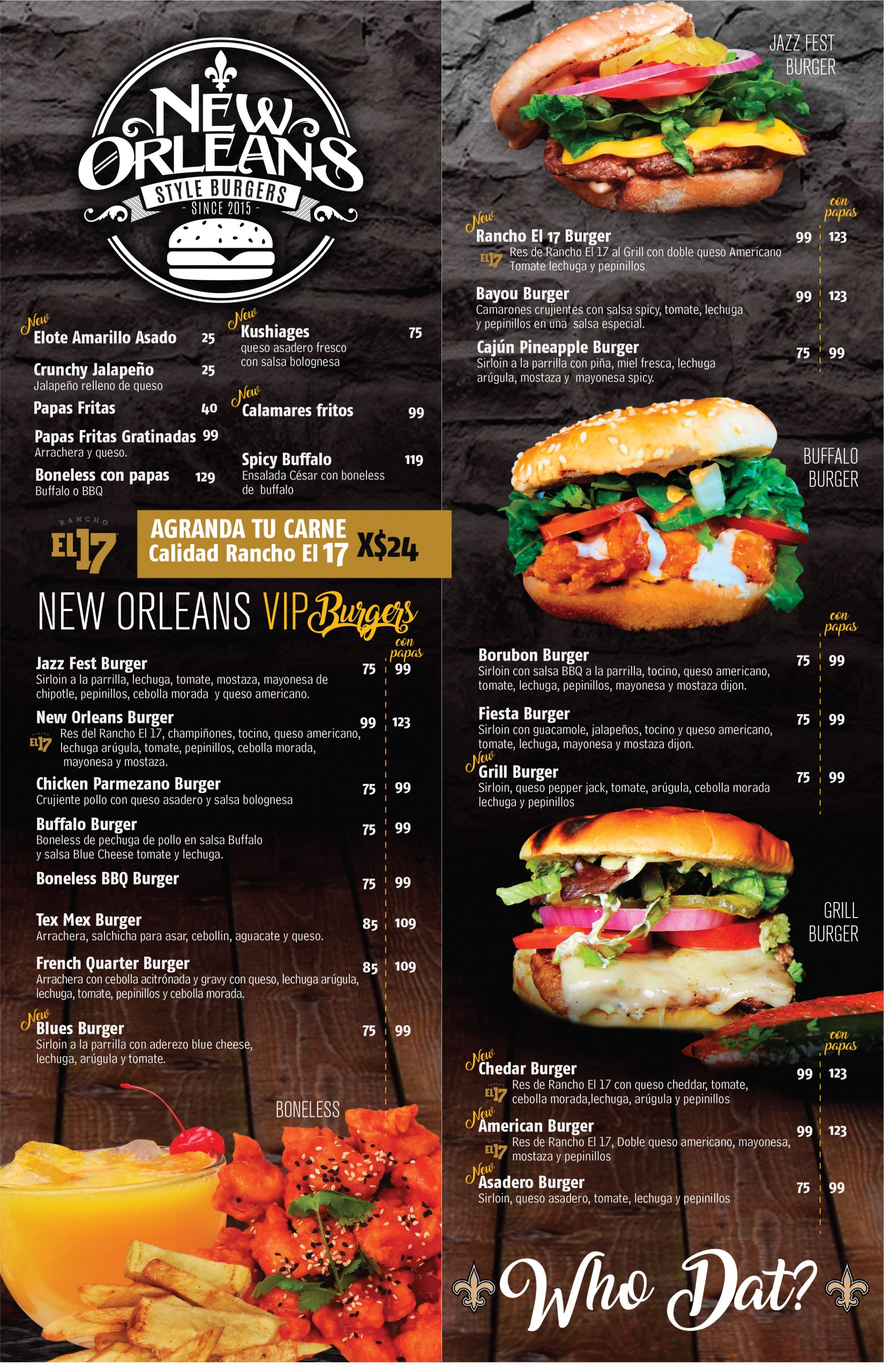 Productos – New Orleans Burgers